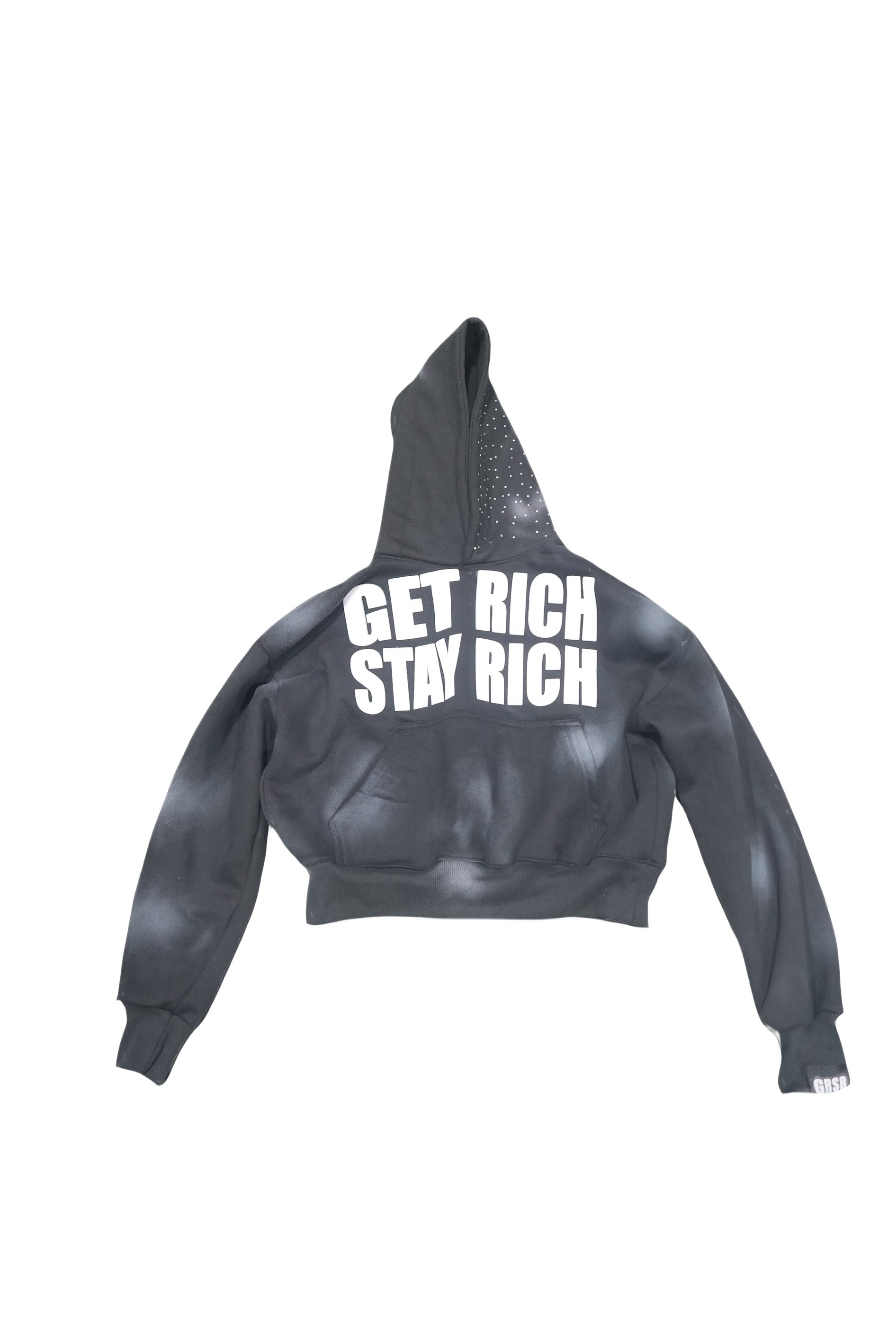 GET RICH STAY RICH BLACK HOODIE – GRSR